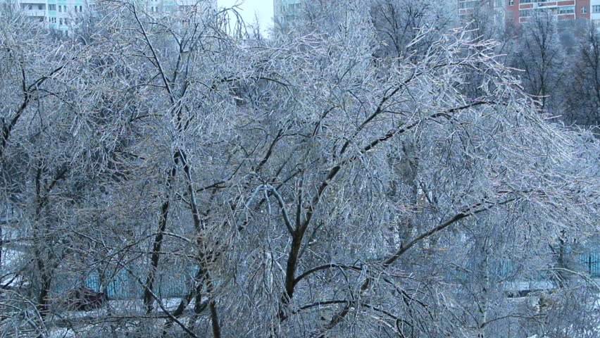City After Heavy Ice Rain Stock Footage Video (100% Royalty-free ...