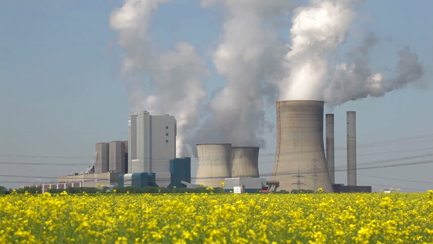 Air Pollution Power Plant in Stock Footage Video (100% Royalty-free ...