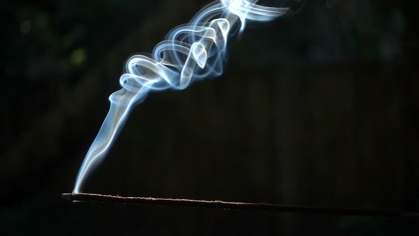 Incense Smoke in Super Slow Stock Footage Video (100% Royalty-free ...