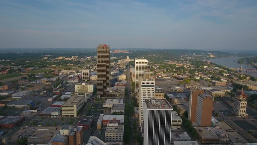 Aerial Arkansas Little Rock 4k Stock Footage Video (100% Royalty-free ...