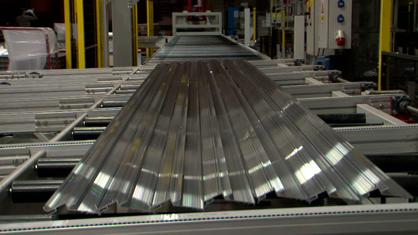 Factory Aluminium Profile Extrusion Production Stock Footage Video (100 ...
