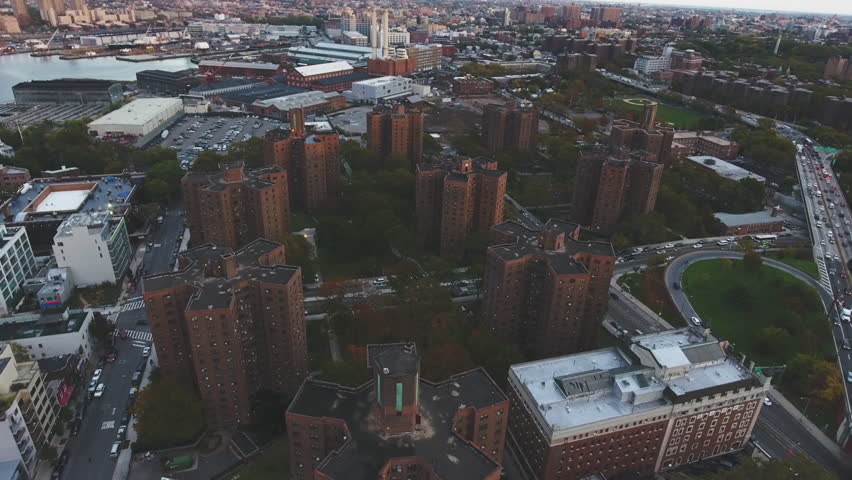 Video Driveby Of The Marcy Projects In Brooklyn Stock Footage Video ...