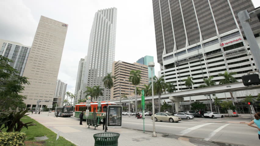 MIAMI - MARCH 9: The Suntrust Bank Building At Brickell On March 9 ...