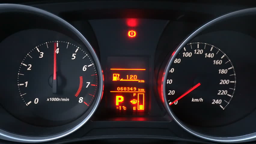 Vehicle Dashboard Rpm Gauge Stock Footage Video 6661130 | Shutterstock