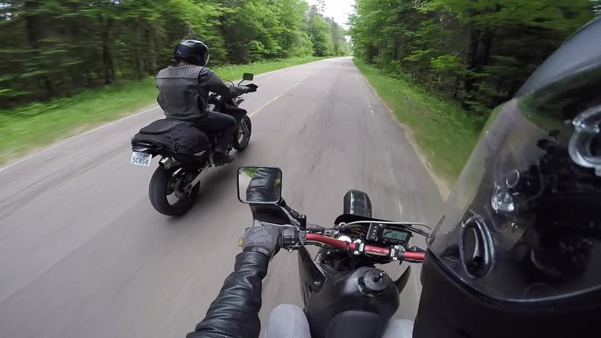 Riding A Motorcycle First Person View. Stock Footage Video 17419303 ...
