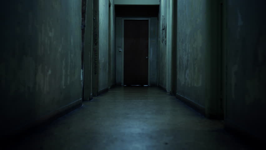 Empty Evacuated Broken House Apartment, Interior.Panning Inside A ...