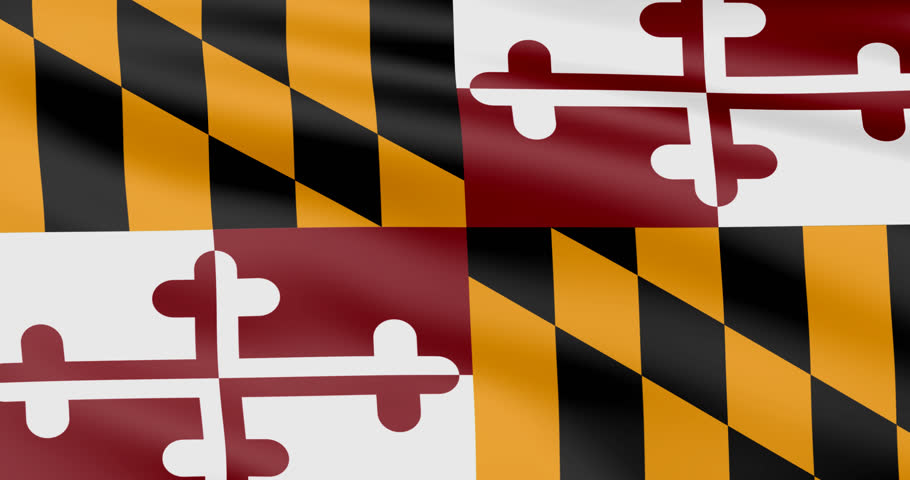 High Resolution Maryland Flag Border