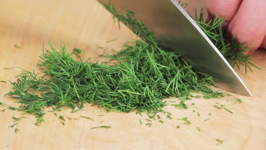 Dill Being Chopped Stock Footage Video (100% Royalty-free) 2448884 ...