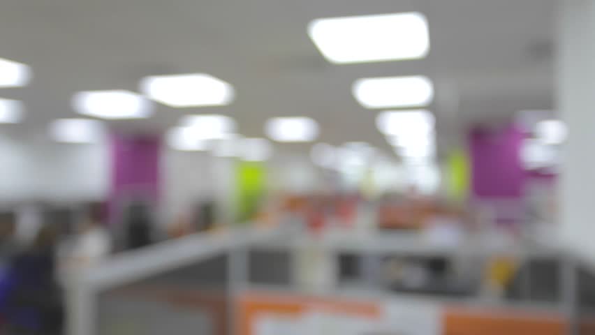 De-focus and Blurred Office Center Stock Footage Video (100% Royalty ...