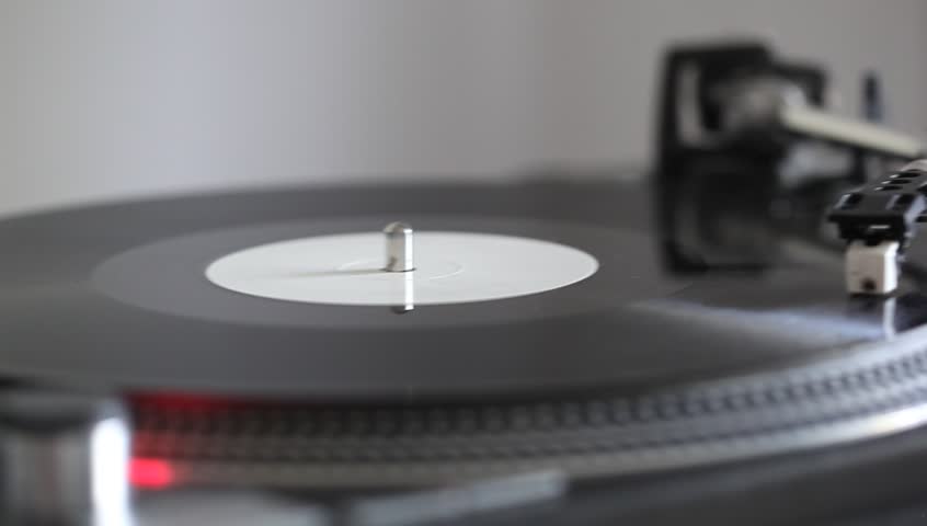 Stereo Turntable Vinyl Record Player Analog Retro Vintage Side View ...