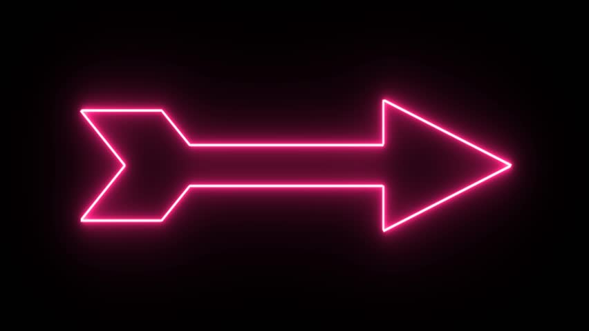 Neon Arrow Sign Stock Footage Video | Shutterstock
