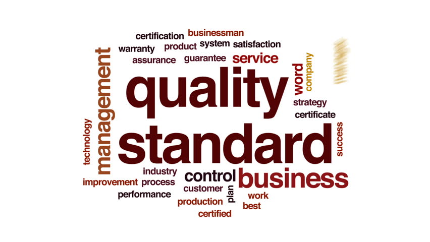 Quality Assurance Animated Word Cloud, Text Design Animation. Stock ...