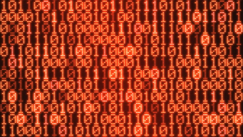Binary Code Display Wall Animation Stock Footage Video (100% Royalty ...