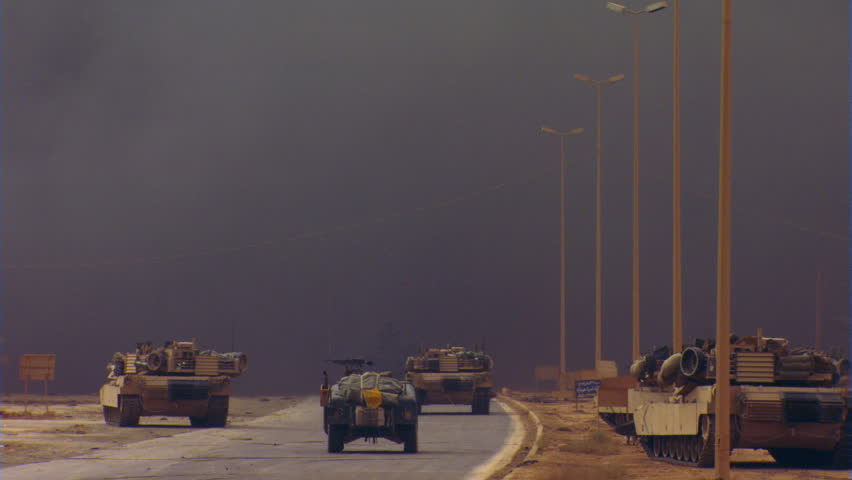 Stock video of explosion clearing iraqi roadway for u.s. | 26663794 ...