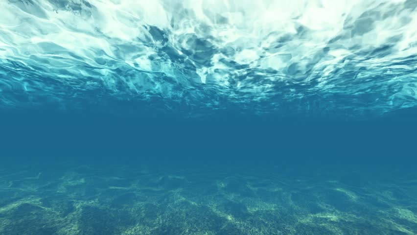 Slow Motion Looped Tropical Ocean Surface Seen From Underwater (hd ...