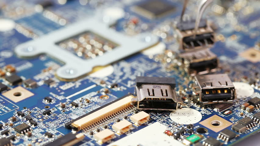 Some Computer Usb Port Components Stock Footage Video (100% Royalty ...
