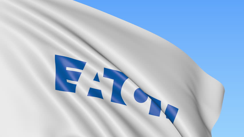 Waving Flag with Eaton Corporation Stock Footage Video (100% Royalty ...