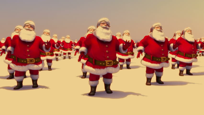 Santa Dancing Loop, Comes With Alpha. Stock Footage Video 869746 ...