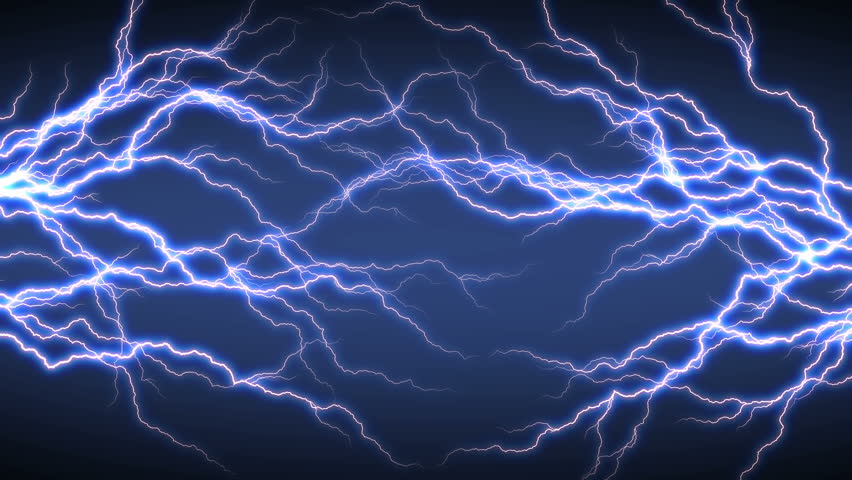 Electric Lighting Energy Animation, Seamless Loop. Can Be Used As ...