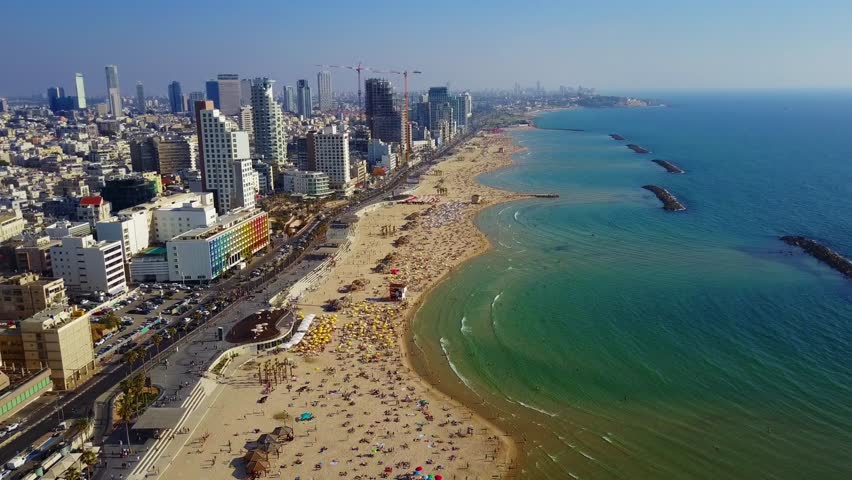 People on Tel-Aviv Beach in Israel image - Free stock photo - Public ...
