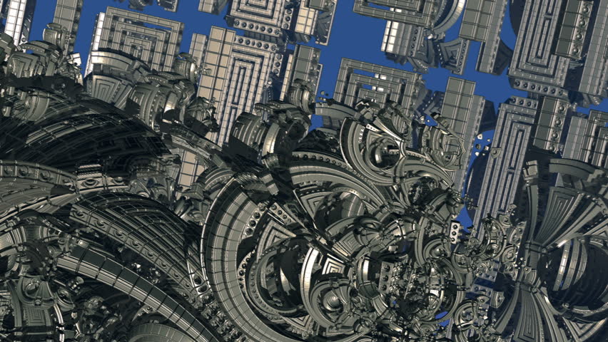 Flight Through Dark Alien Complex Structures. 3D Particle Motion ...