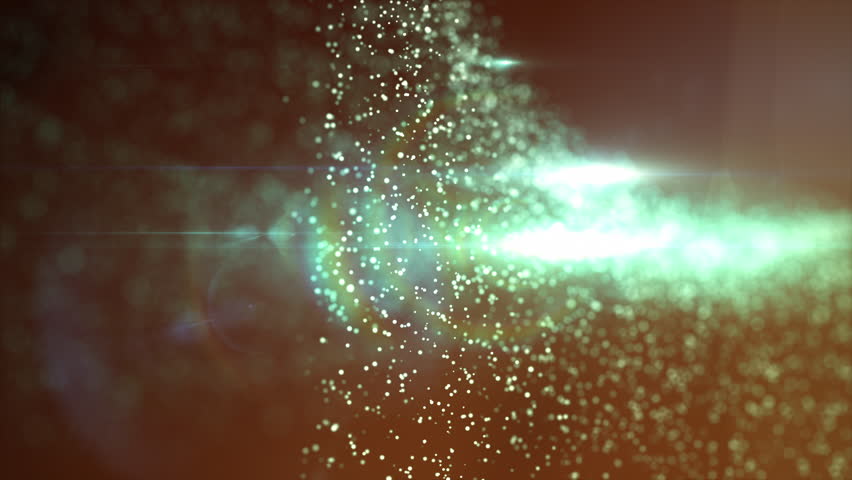 Flowing Particles with Beautiful Light Stock Footage Video (100% ...