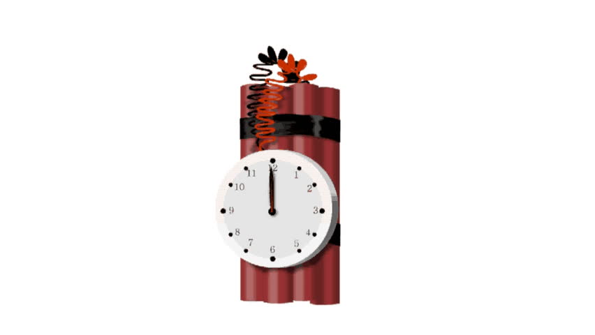 2d Video Animation Of A Stick Of TNT Bomb Explosive With Timer ...