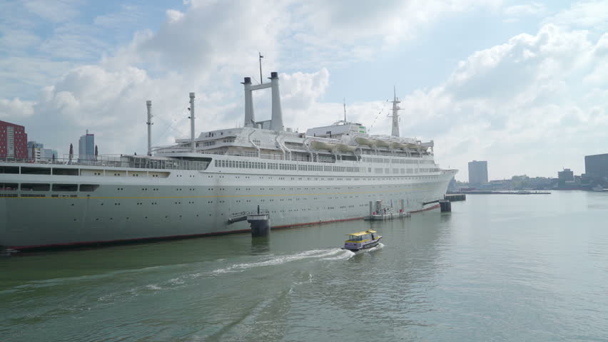 SEAPORT ROTTERDAM - SEPTEMBER 2015: Cruising Along The Rear Of Former ...