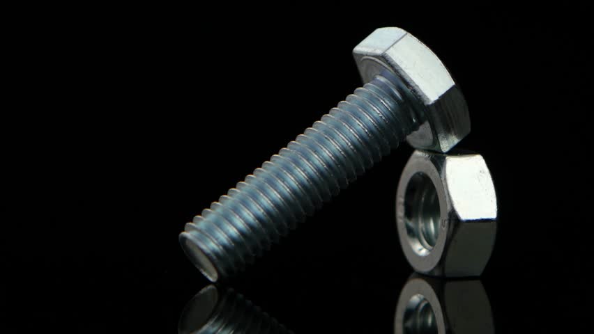Steel Bolt Turning Together with Stock Footage Video (100% Royalty-free ...