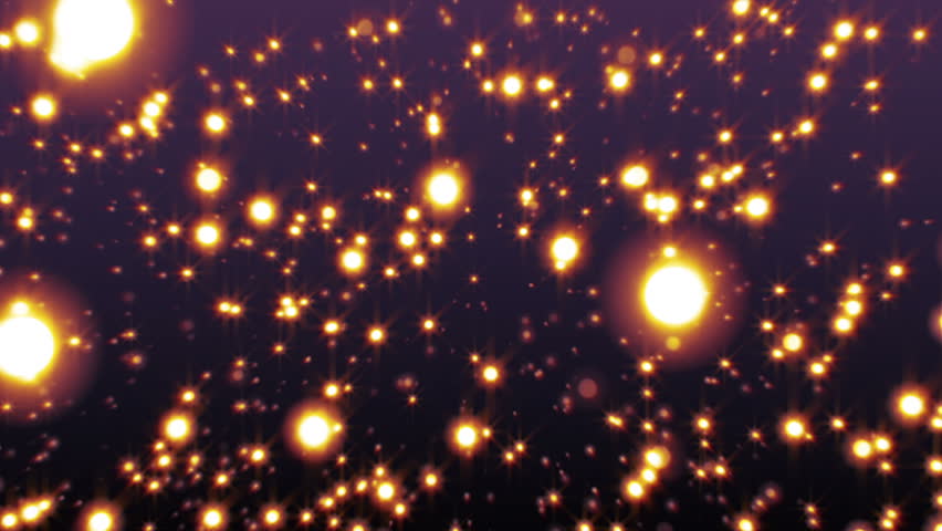 Falling Golden Particles Loopable Background Stock Footage Video (100% ...