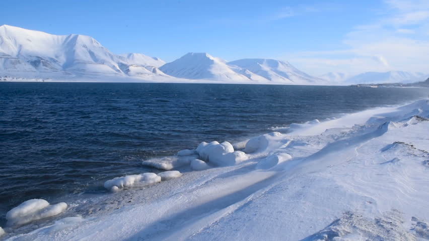 Beautiful Polar Landscape in Longyearbyen Stock Footage Video (100% ...