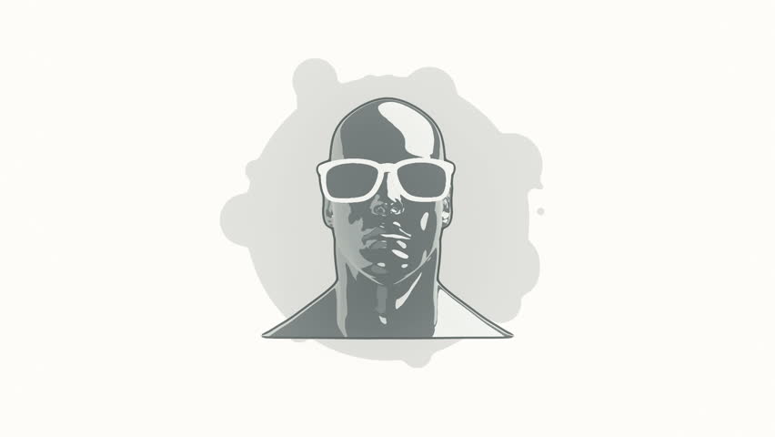 Animation Rotation Human Head in Stock Footage Video (100% Royalty-free ...