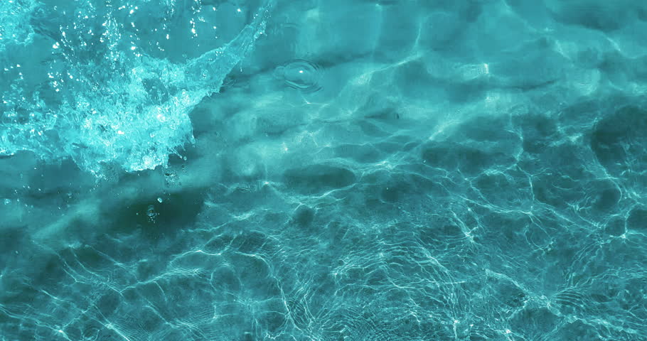 Ocean Surface Refraction Of Sunlight In Swimming Pool Water Or Ocean ...