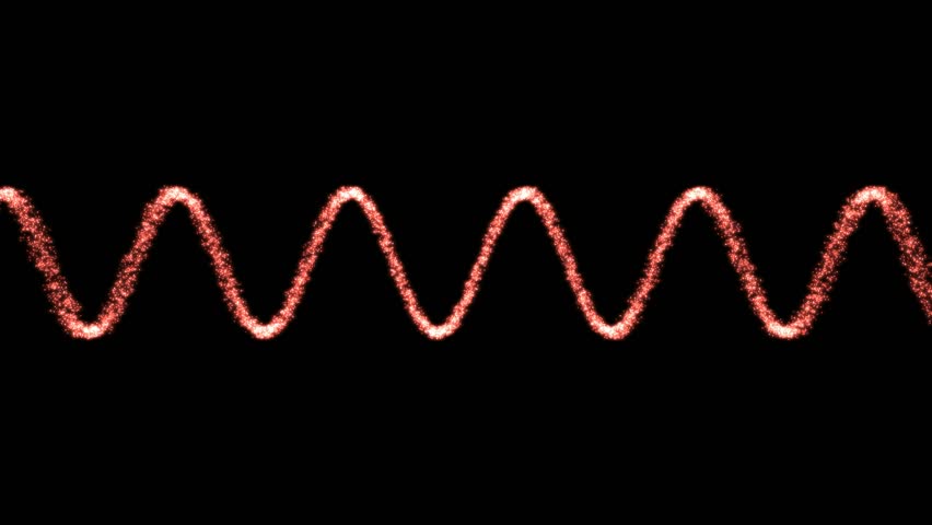 Abstract Audio Sound Wave Particle Animation - Loop Blue Stock Footage ...