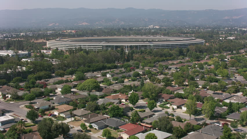 Cupertino, California Circa-2017, Aerial View Of Apple Park, Apple Inc ...