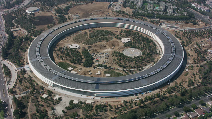 Cupertino, California Circa-2017, Aerial View Of Apple Park, Apple Inc ...