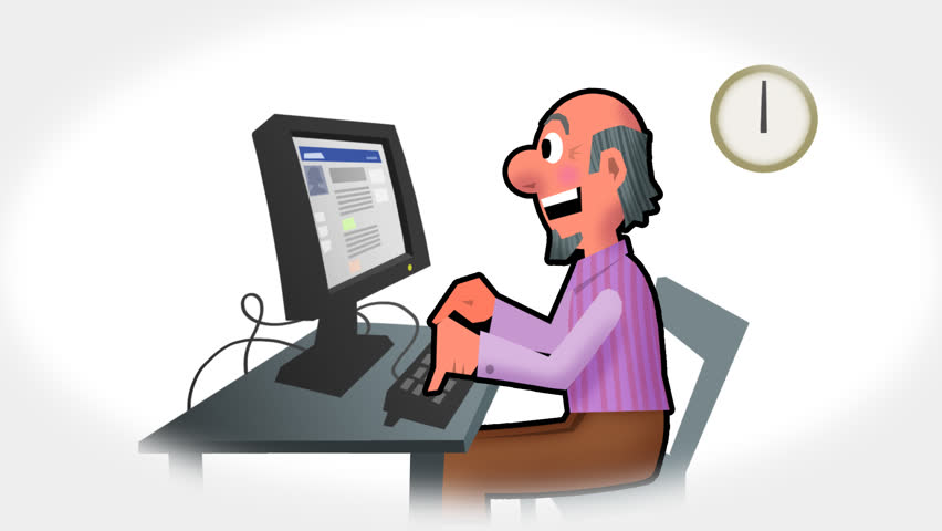 Stock video of man using a computer | 3167554 | Shutterstock