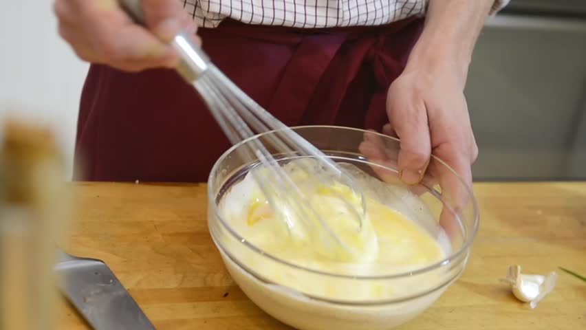 Video stock a tema Man, Mixing Batter with a (100% royalty free ...