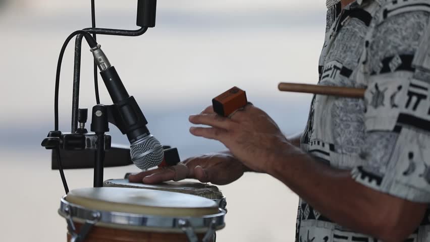 Street Musician Playing Conga Drums Stock Footage Video (100% Royalty ...