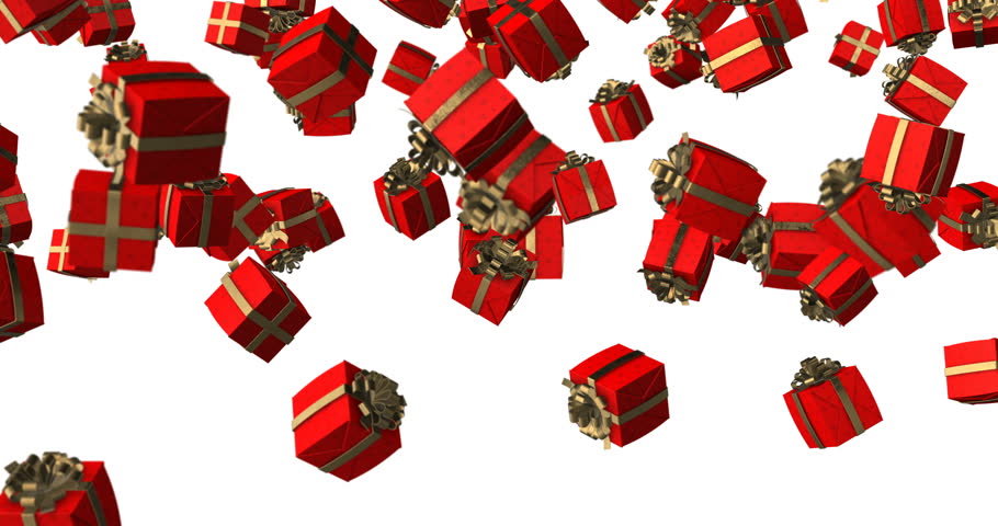 Christmas Gifts Box Falling - Stock Footage Video (100% Royalty-free ...