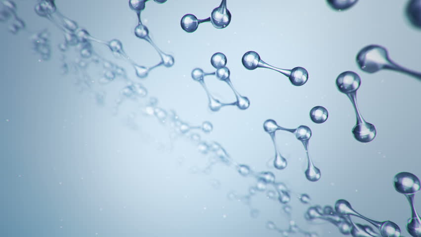 Animation Slow Moving of Molecules : stockbeeldmateriaal en -video's ...