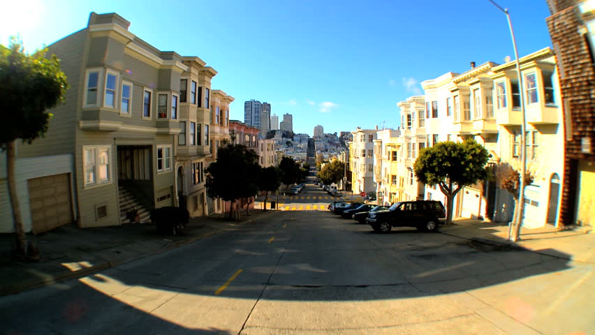 "point-of-view" with Fish-eye Driving the Stock Footage Video (100% ...