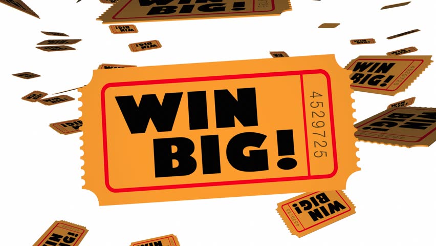 Enter To Win Contest Raffle Lottery Ticket Words Lucky 3d Animation ...