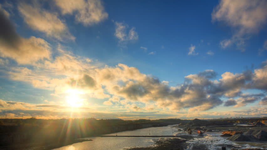Sunset Over Quarry Stock Footage Video (100% Royalty-free) 3317894 ...