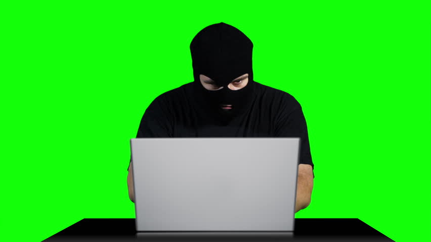 Computer Hacker Using Computers On Green Screen Stock Footage Video ...