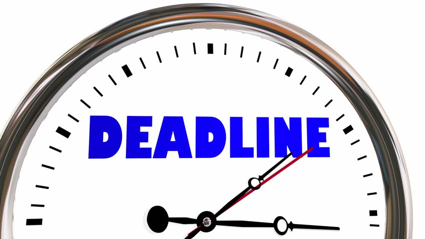 Time Is Running Out Clocks Flying By Deadline Reminder 3d Animation ...