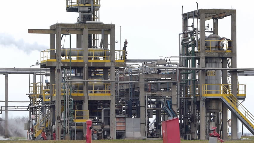 Refinery Power Station Stock Footage Video (100% Royalty-free) 3403724 ...