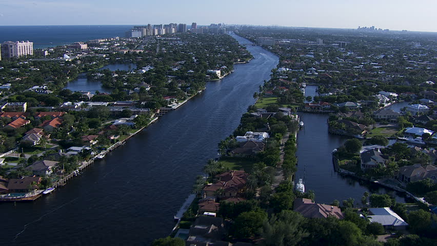 Aerial View of Residential Luxury Stock Footage Video (100% Royalty ...