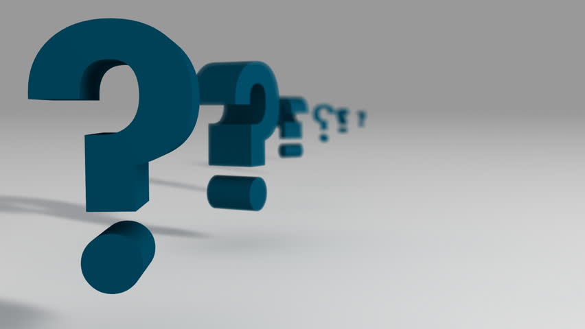 Dark Blue Question Mark Spinning Stock Footage Video (100% Royalty-free ...