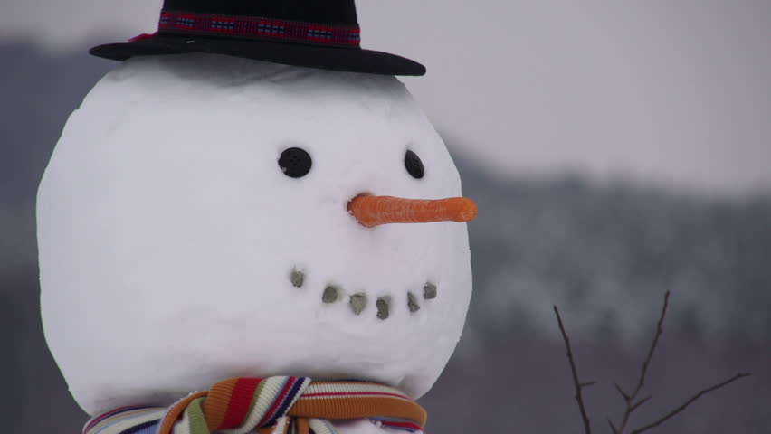 Snowman with scarf and hat image - Free stock photo - Public Domain ...